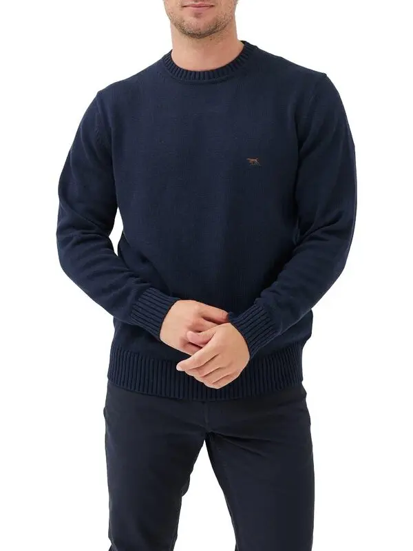 Rodd & Gunn Cotton Crewneck Sweater - Sapphire