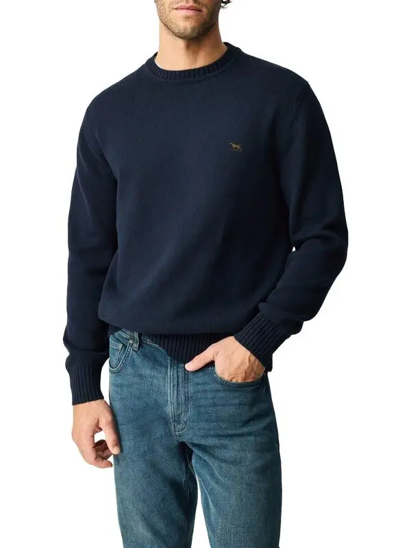 Rodd & Gunn Crewneck Cotton Sweater - Sapphire