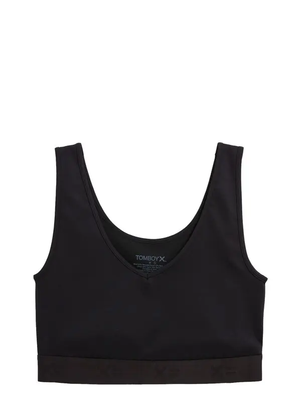 TOMBOYX V-neck Compression Top - Black