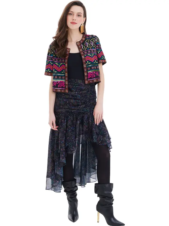 Allison Ori Beaded Jacket - Black
