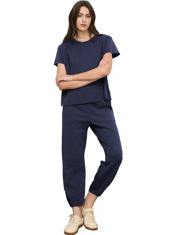 Velvet By Graham & Spencer Zuma Fleece Sweatpant - White