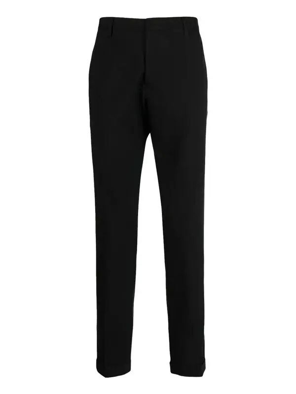 Paul Smith Mid-rise Straight-leg Trousers - Black