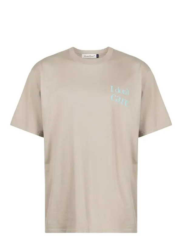 UNDERCOVERISM Slogan-print Cotton T-shirt - Neutrals