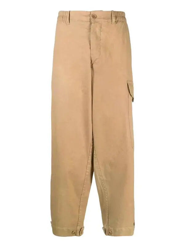 You Must Create Elasticated-waist Cropped Trousers - Brown