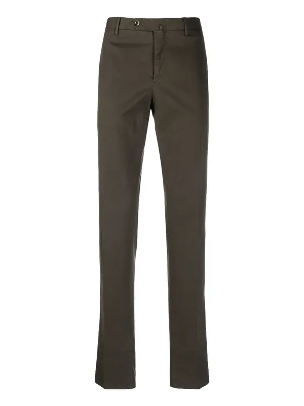 PT TORINO Straight Leg Trousers - Brown