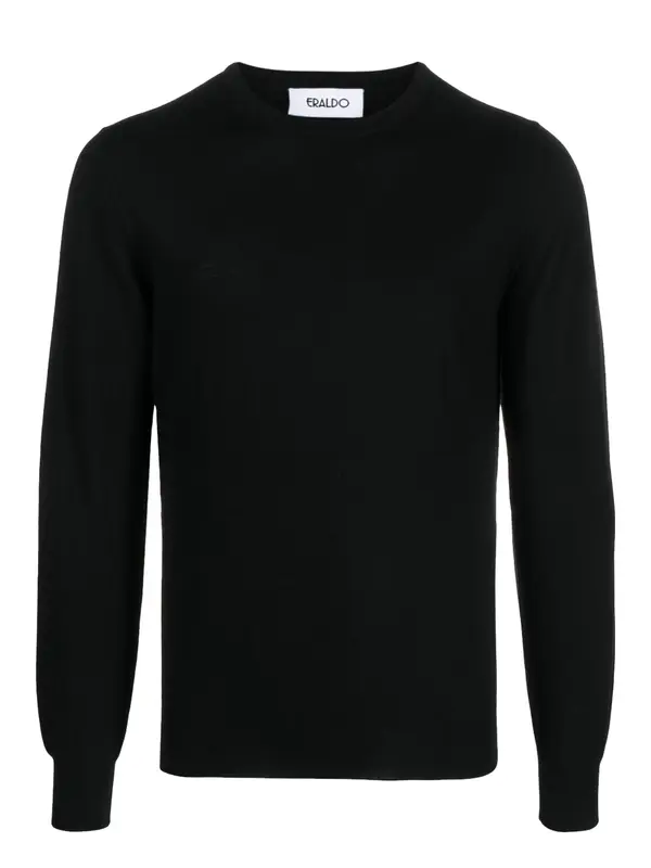 ERALDO Crew-neck Merino-wool Jumper - Black