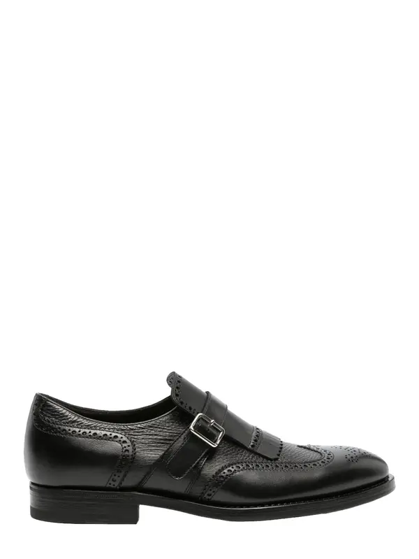 HENDERSON BARACCO Fringe-detail Monk Shoes - Black