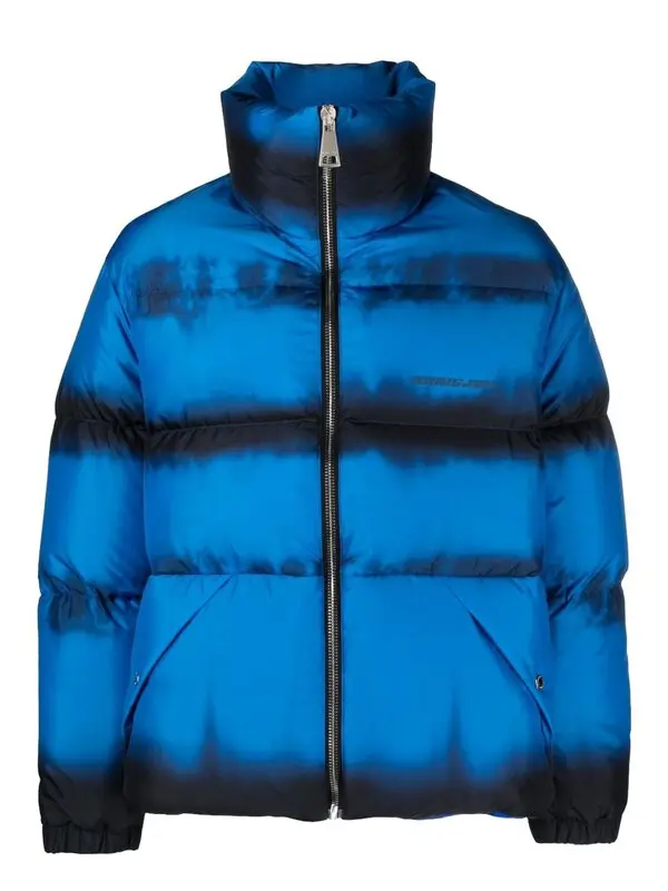 Khrisjoy Faded-effect Padded Jacket - Blue