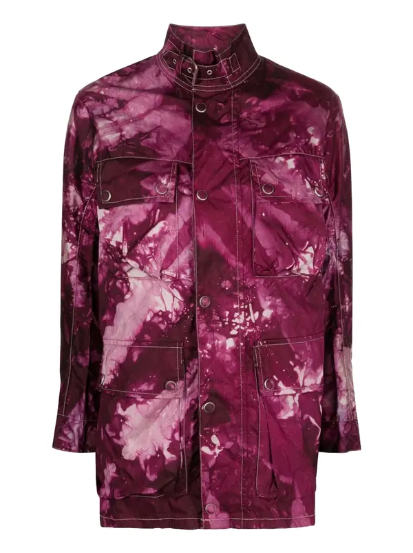 STAIN SHADE Tie-dye Print Jacket - Purple