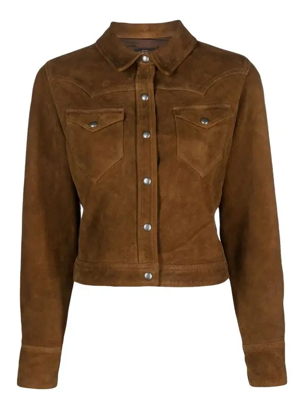 Ralph Lauren Stiles Suede Jacket - Brown