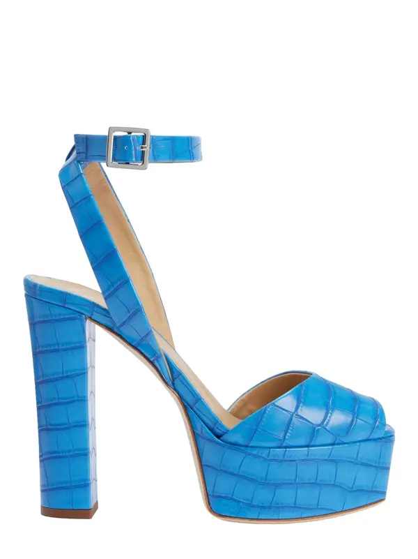 GIUSEPPE ZANOTTI 120mm Betty Platform Sandals - Blue