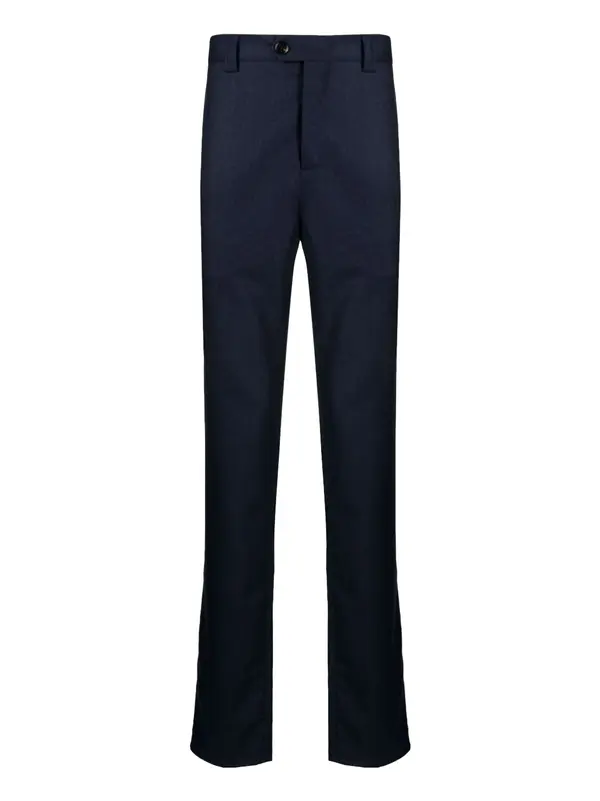 Brunello Cucinelli Straight-leg Wool Trousers - Blue