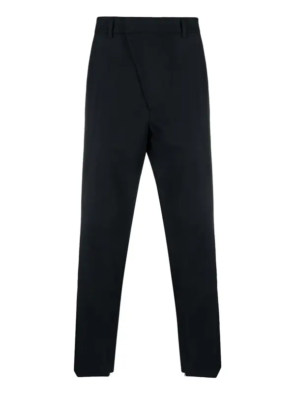 424 Asymmetric Wide-leg Trousers - Blue
