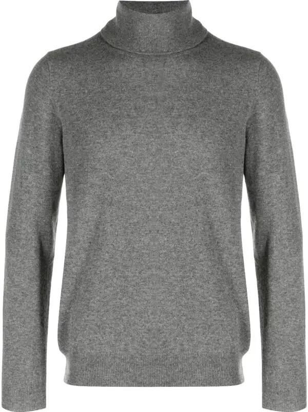 ZANONE Mélange-effect Roll-neck Jumper - Grey
