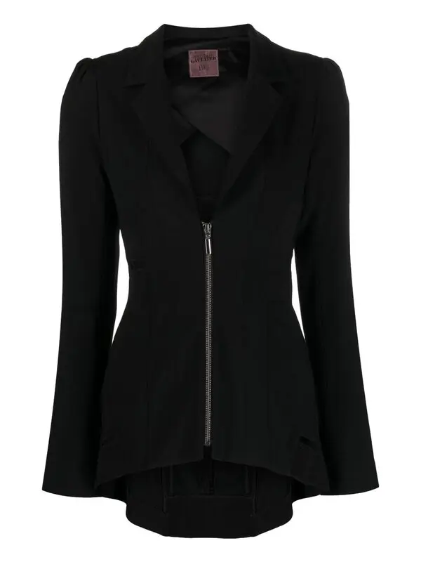 JEAN PAUL GAULTIER Cut-out Zip-up Jacket - Black