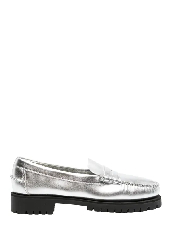 SEBAGO Metallic Loafers - Silver