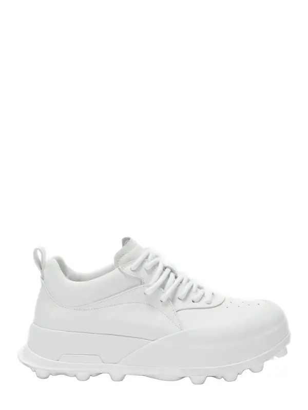JIL SANDER Tonal Leather Sneakers - White