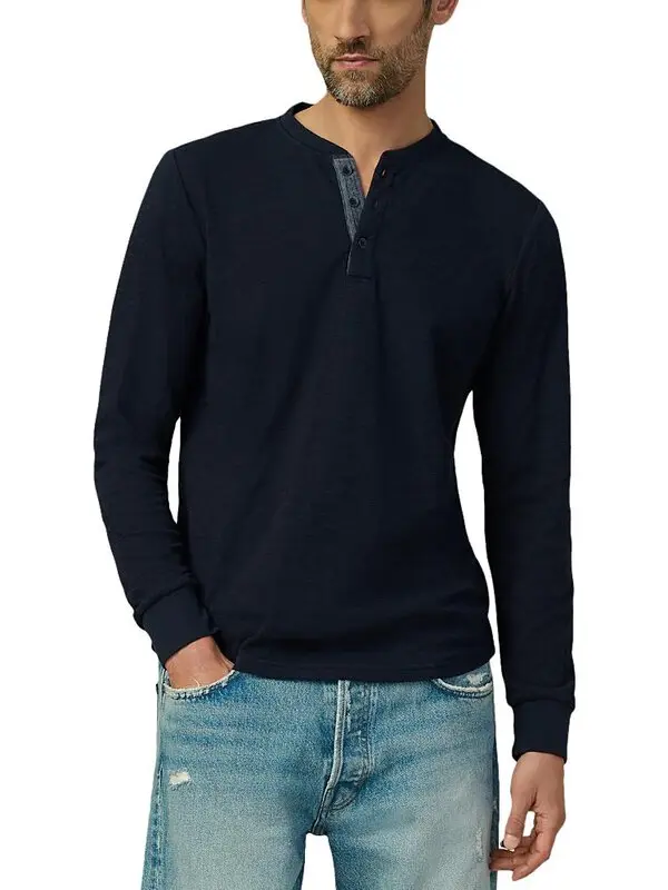 Joe's Jeans Essential Double Face Henley - True Navy