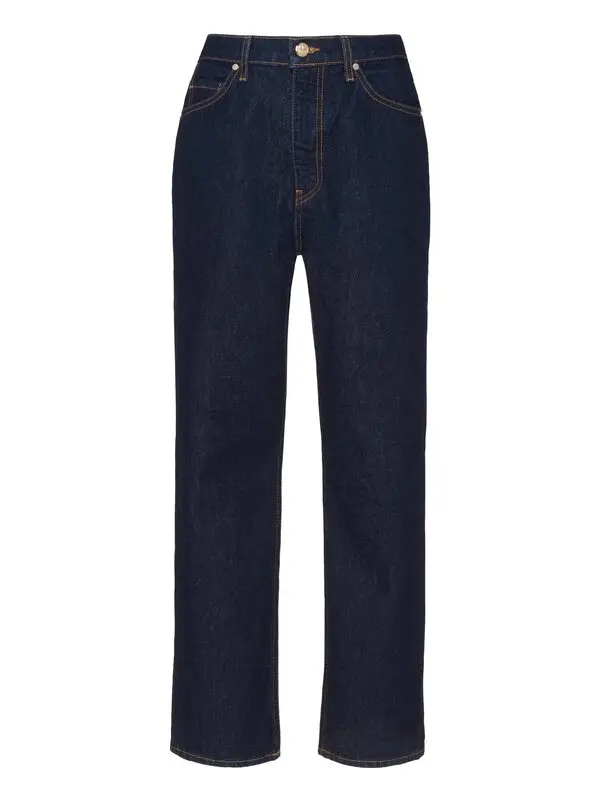 Ulla Johnson The Agnes Cropped Jean - Tigris Rigid Wash