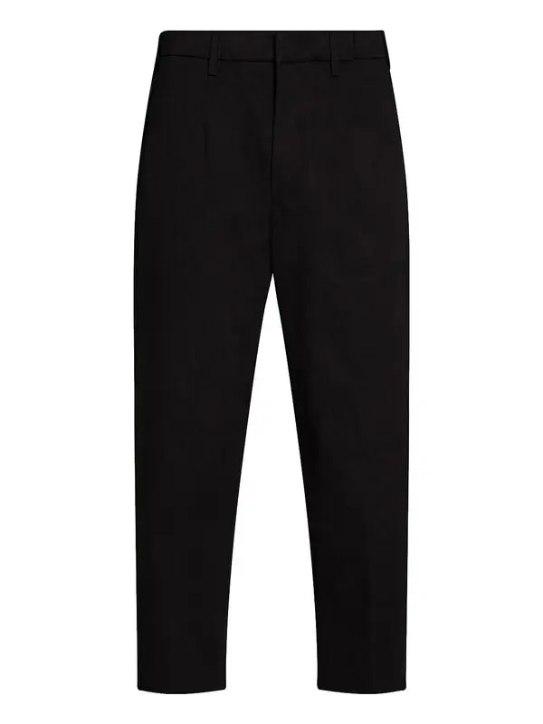 Dunhill Cotton-blend Sateen Chinos - Black