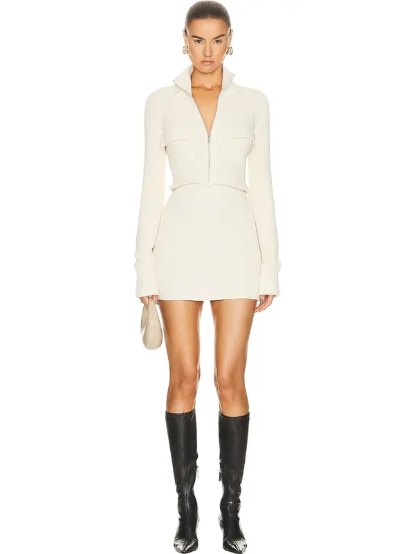 AYA MUSE Rutu Knit Mini Dress - Cream