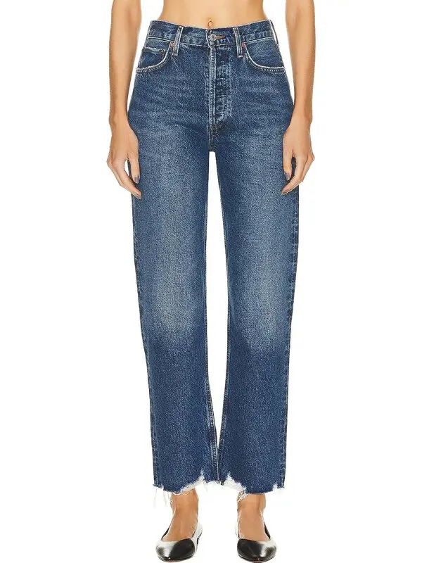 AGOLDE 90s Pinch Waist High Rise Straight Jeans - Swindle