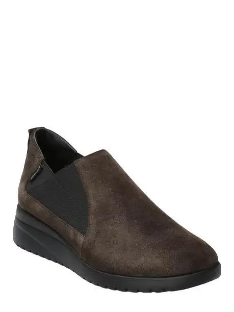 Mephisto Ibelina Wedge Slip-on Sneaker - Dark Brown