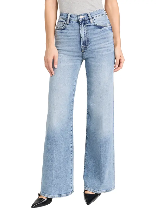 7 For All Mankind Ultra High Rise Wide Leg Jeans - Must