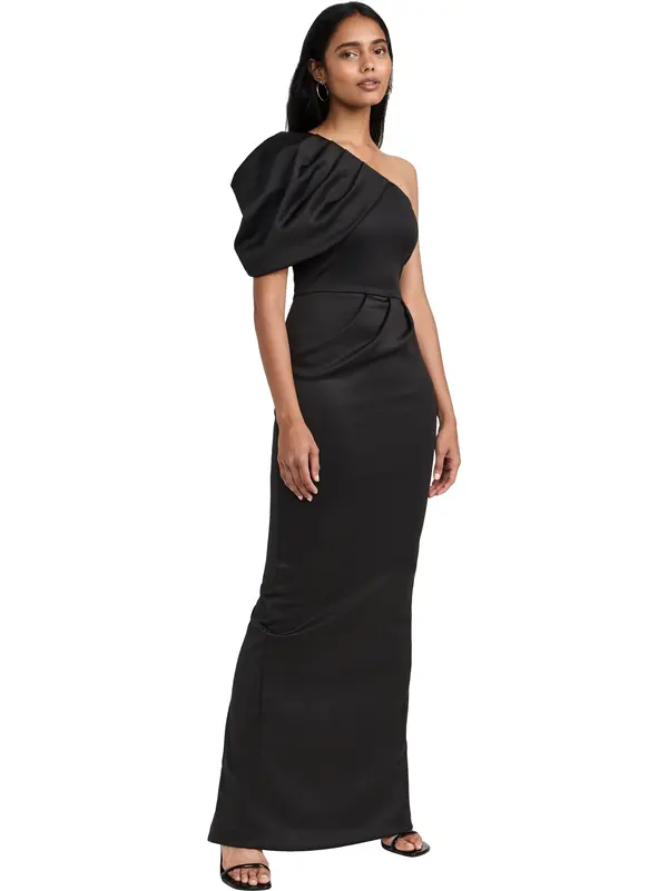 Black Halo Egan Gown - Black
