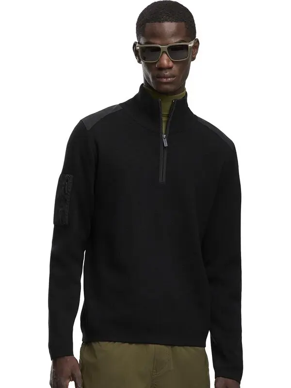 Canada Goose Stormont Quarter Zip Sweater - Black