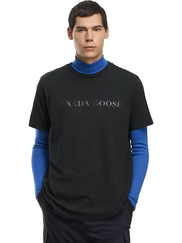 Canada Goose Emersen Embossed Crewneck T-shirt - Black