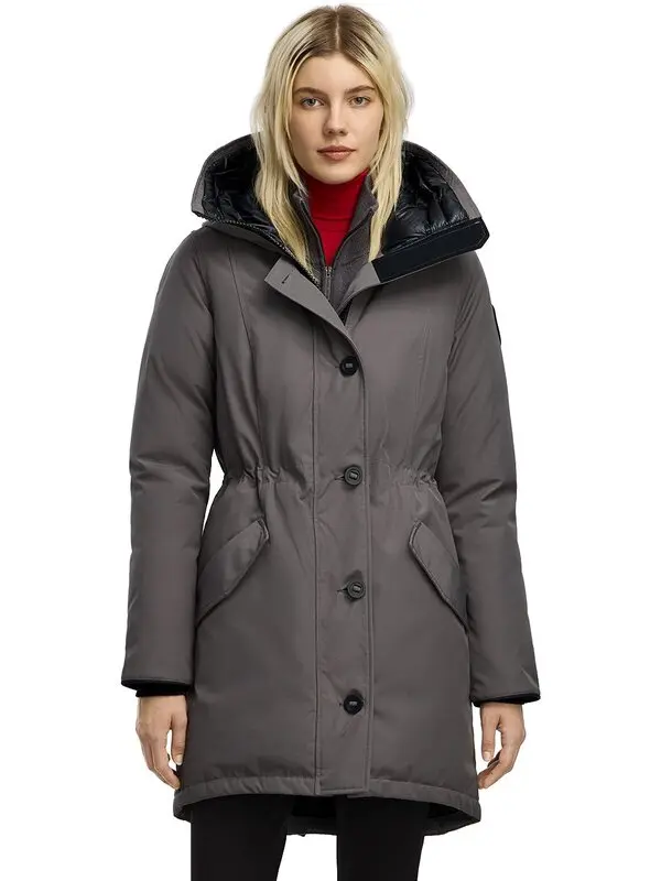 Canada Goose Rossclair Mid-length Hooded Parka - Coastal Grey