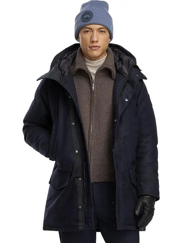 Canada Goose Langford Wool Parka - Atlantic Navy Melange