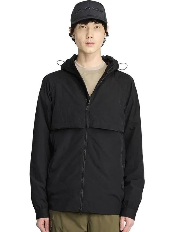 Canada Goose Lightweight Faber Windbreaker Hoodie - Black