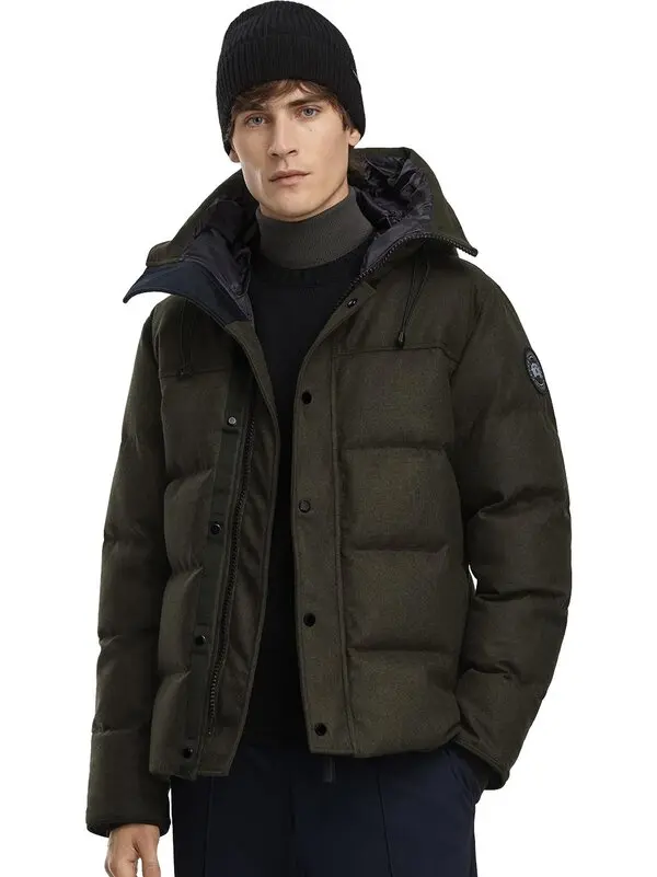 Canada Goose Macmillan Dynaluxe Wool Parka - Military Green Melange