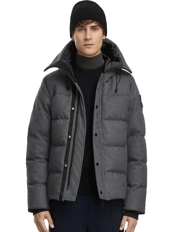 Canada Goose Macmillan Dynaluxe Wool Parka - Slate Grey Melange