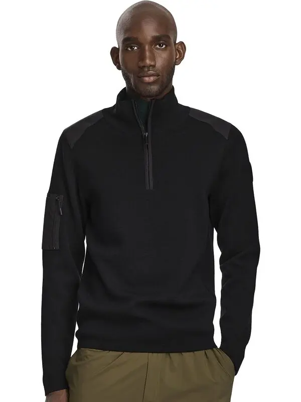 Canada Goose Stormont Quarter Zip Sweater - Black