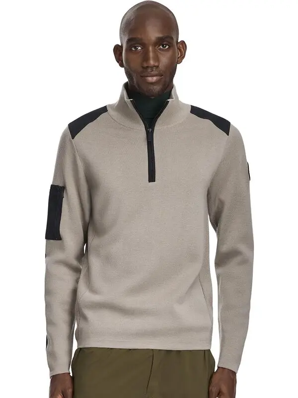 Canada Goose Stormont Quarter Zip Sweater - Limestone