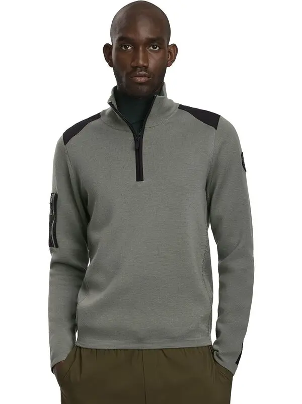 Canada Goose Stormont Quarter Zip Sweater - Sagebrush