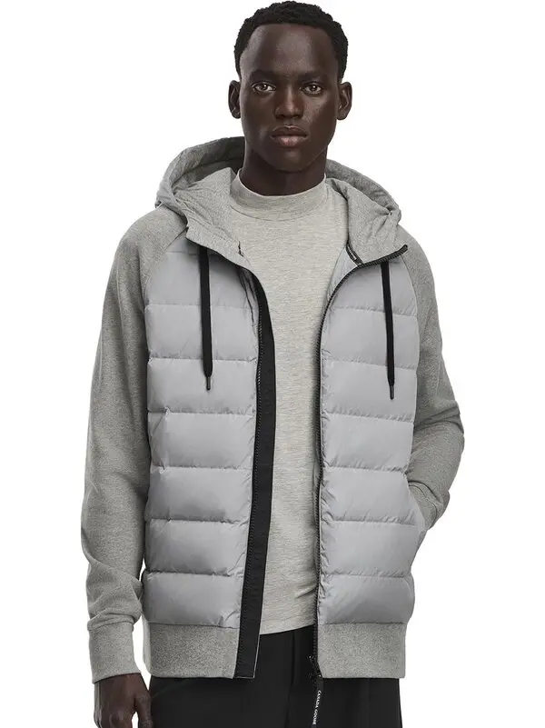 Canada Goose Hybridge Huron Full Zip Hoodie - Stone Heather