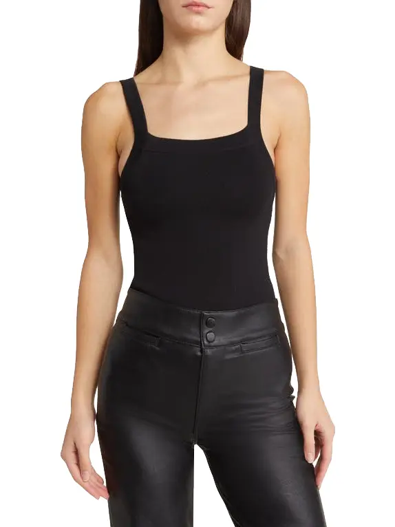 SOPHIE RUE Square Neck Bodysuit - Black