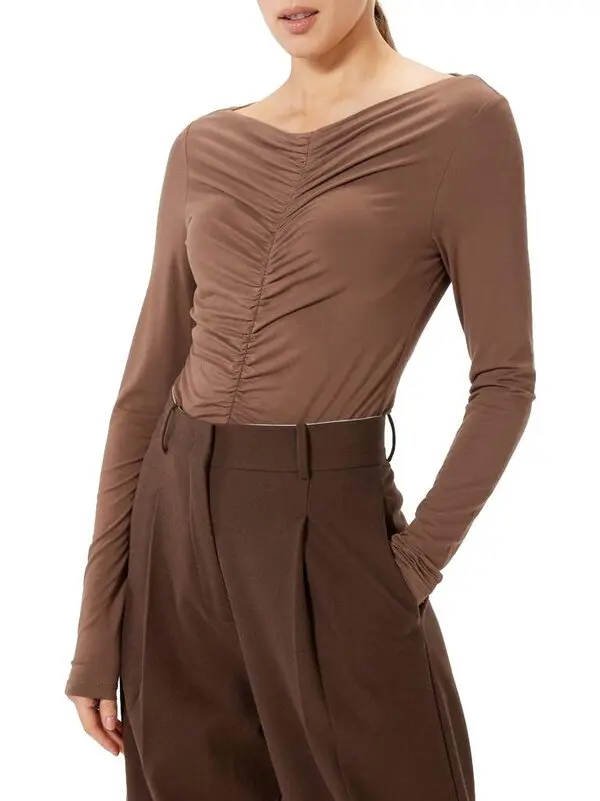 SOPHIE RUE Leandre Ruched Top - Brown