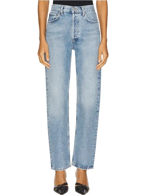 AGOLDE 90s Pinch Waist High Rise Straight Jeans - Harmonic