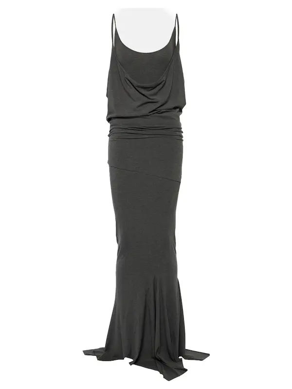 Attico Jersey Maxi Dress - Grey