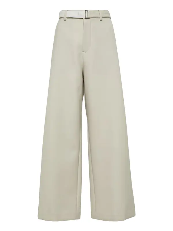 Sacai Wide-leg Pants - White