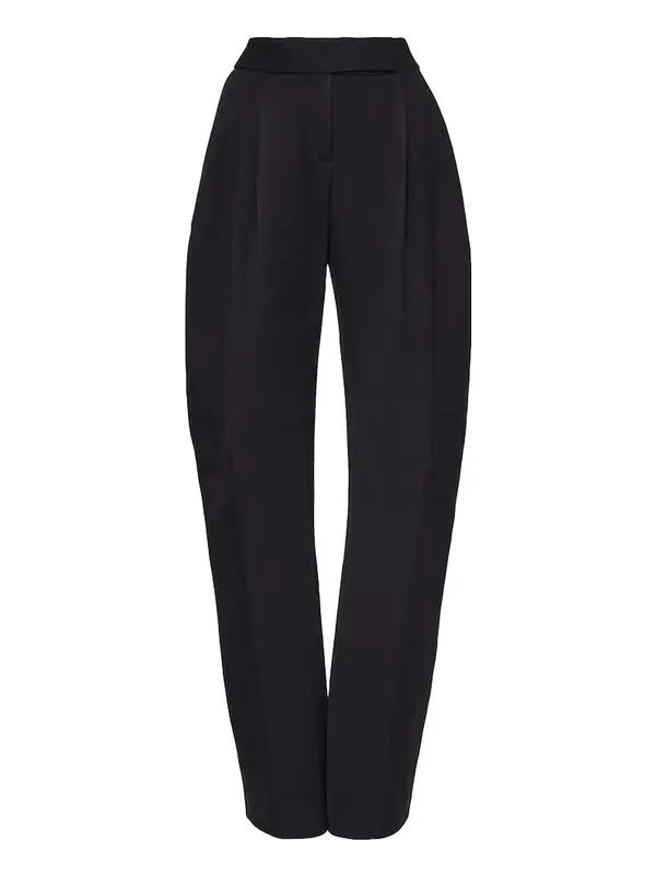 Attico Wide-leg Trousers - Black