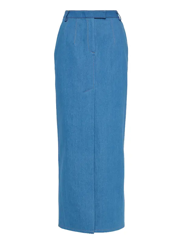 AYA MUSE Colia Denim Maxi Skirt - Blue