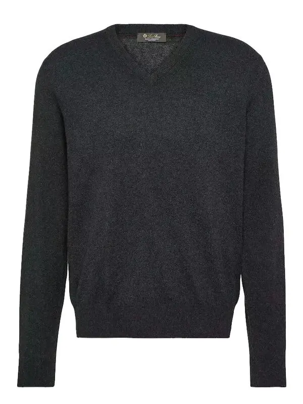 Loro Piana Scollo Cashmere Sweater - Grey
