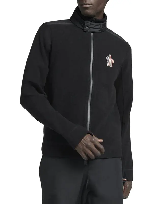 Moncler Base Fleece Cardigan - Black