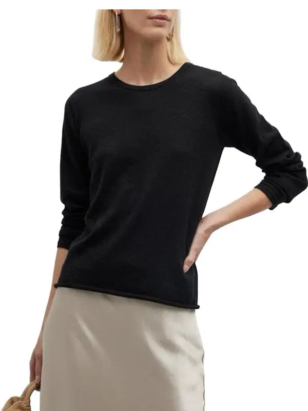 Majestic Filatures Cashmere Pullover - Noir